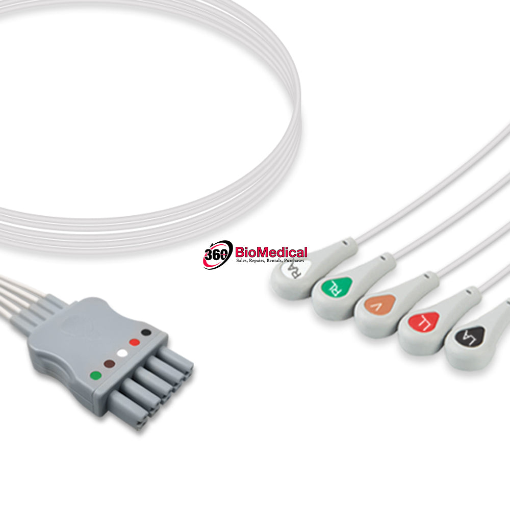 Mindray ECG Leadwire 0012-00-1261-01 EL-MR5-90S-A – 360biomedical