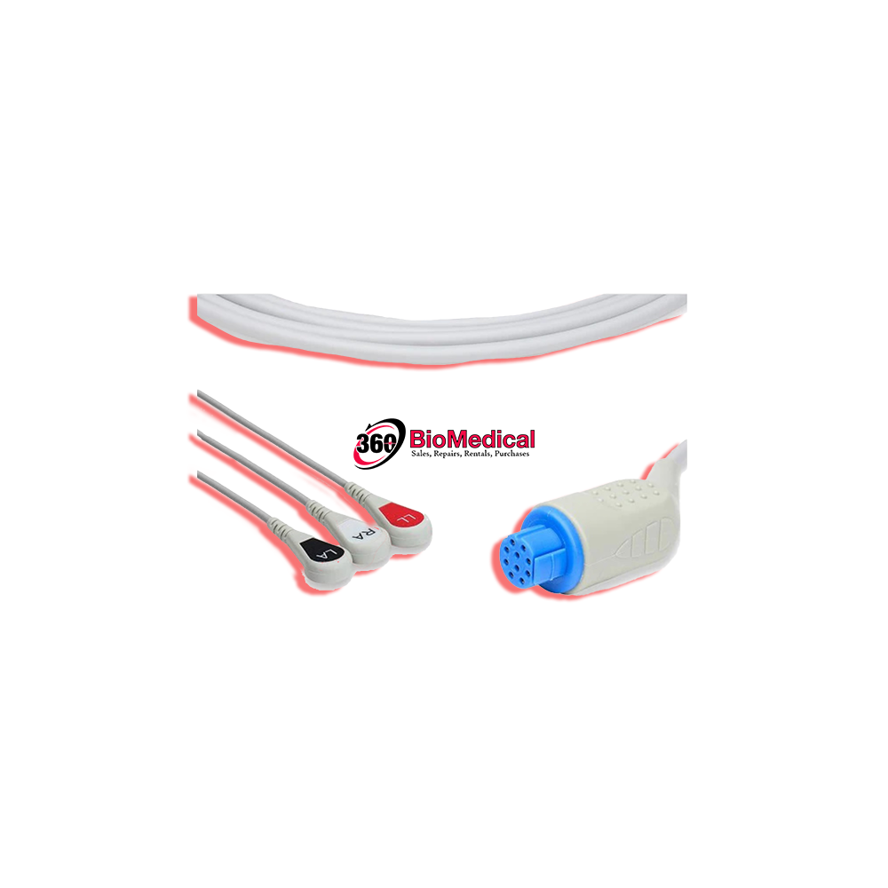 Datex Ohmeda Direct-Connect ECG Cable AS3-Compatible – 360biomedical